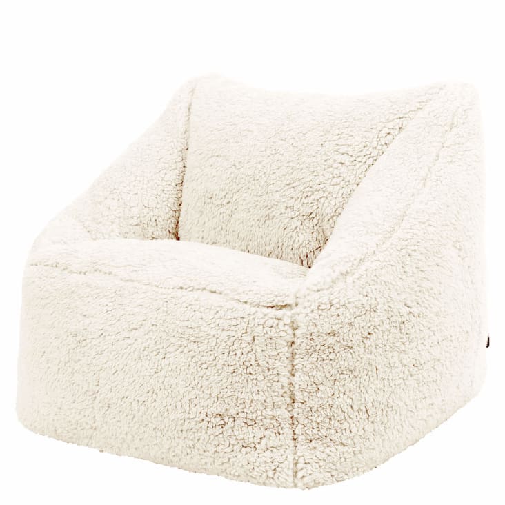 Flauschiger Sitzsack-Sessel für Kinder, Beige Natalia | Maisons du Monde