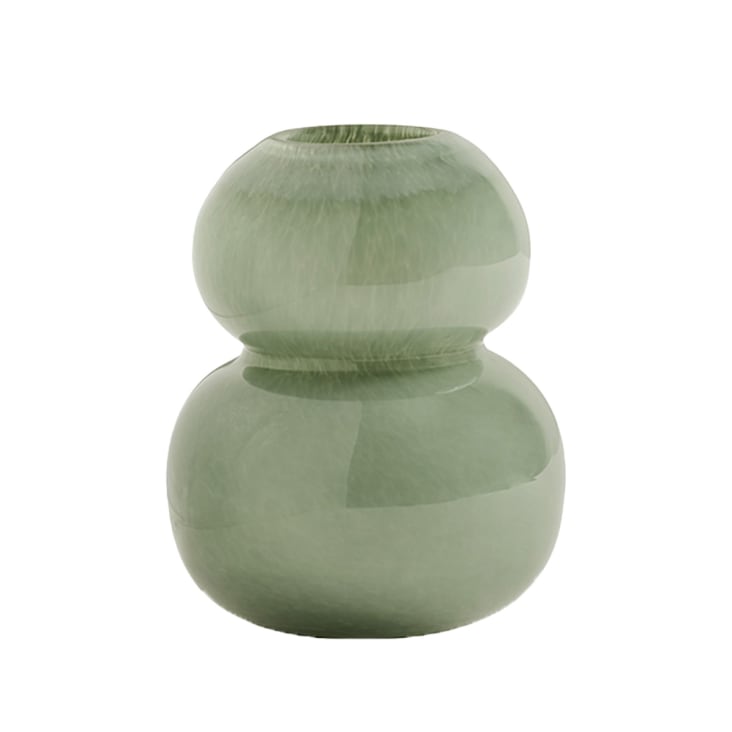 Vase vert en verre Ø10xH12,5cm Lasi | Maisons du Monde