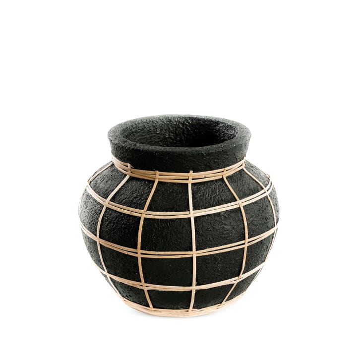 Jarrón de terracota negra natural h19 BELLY | Maisons du Monde