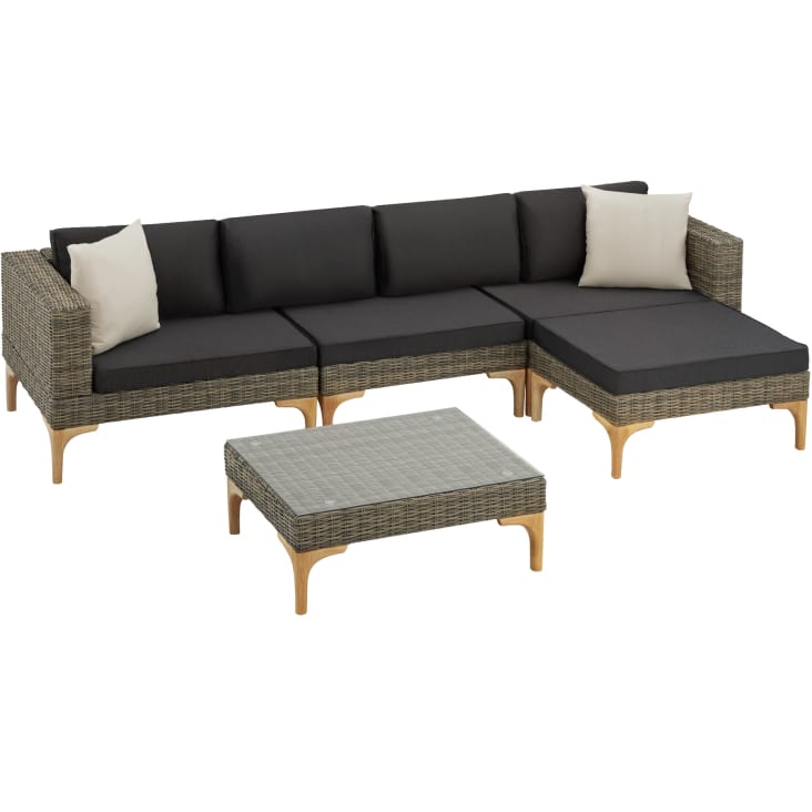 Rattan Lounge mit Aluminiumgestell Konstanza Konstanza | Maisons du Monde