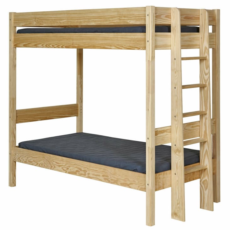 Litera madera maciza natural 90x190 cm Jamy | Maisons du Monde