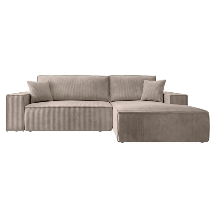 Ecksofa Farese Cordbezug Beige 267 cm FARESE | Maisons du Monde