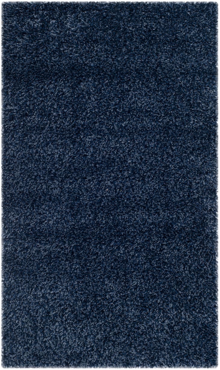 Alfombra azul marino 120 x 180 California shag | Maisons du Monde