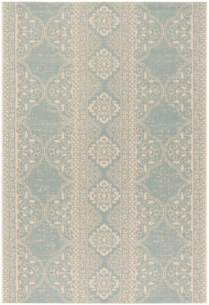 Alfombra azul/beige 155 x 229 cm Beachhouse | Maisons du Monde