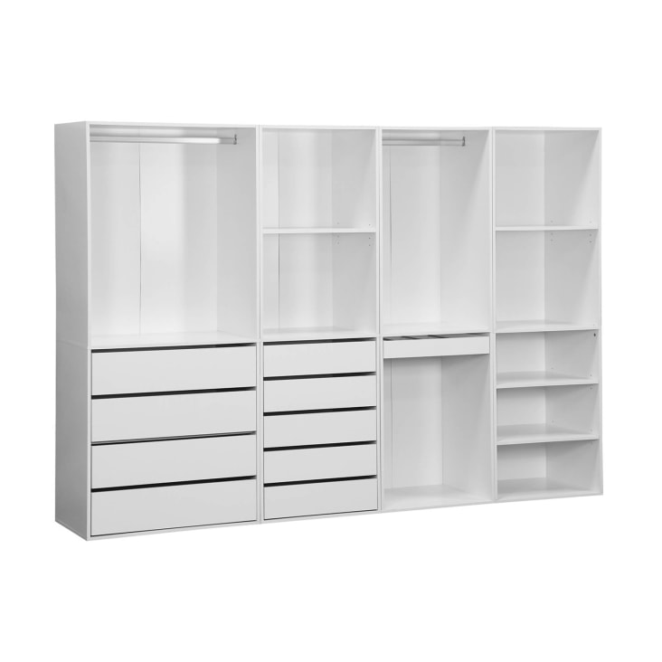 Kit armadio modulare con 4 unità, bianco Modulo | Maisons du Monde