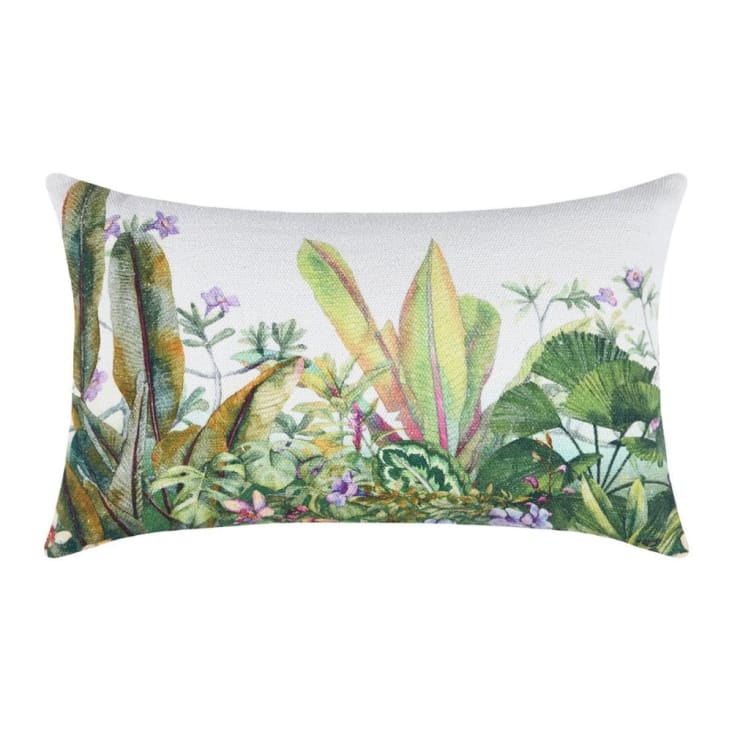 Coussin Blanc coton 30 x 50 | Maisons du Monde