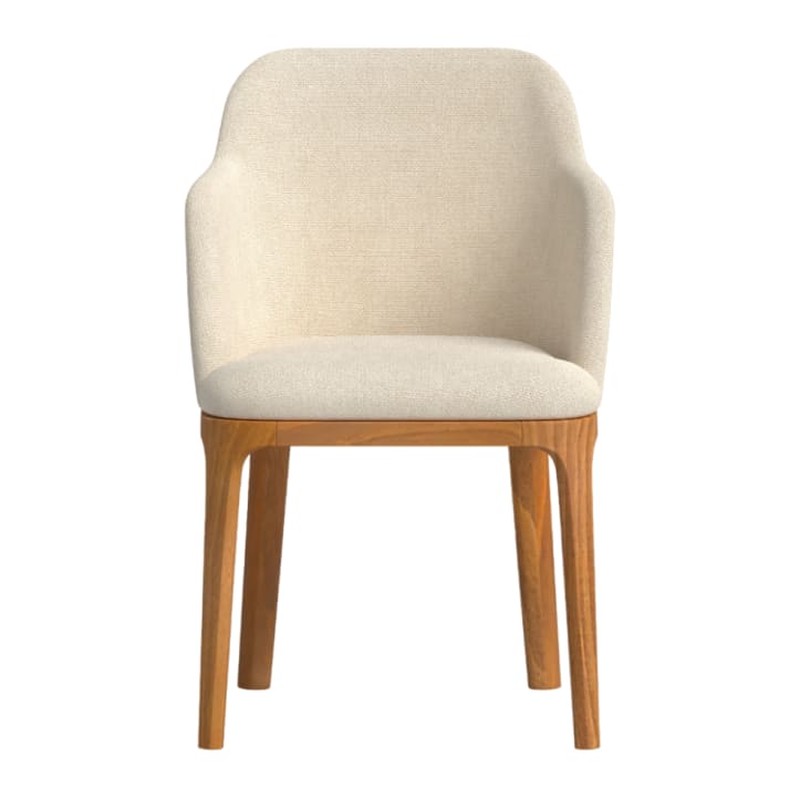 Stuhl mit handgefertigtem Stoff, in Beige Aleni | Maisons du Monde