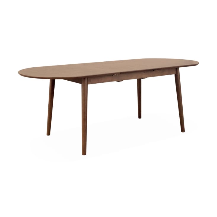 Table à manger extensible couleur noyer ovale Lisa | Maisons du Monde
