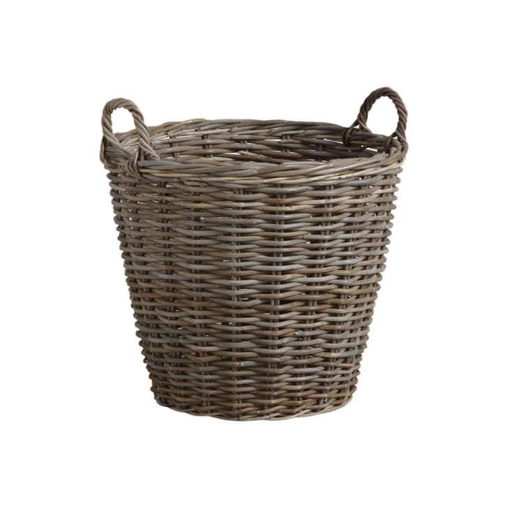 Grande corbeille en poelet gris | Maisons du Monde