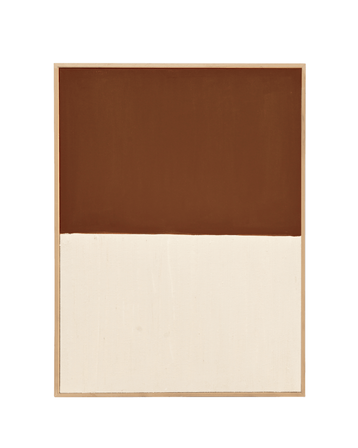 Cuadro decorativo pintado a mano al oleo marco marrón claro 60x80cm ...