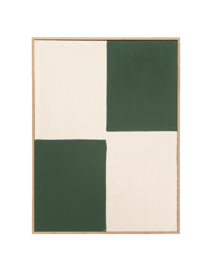 Cuadro decorativo pintado a mano al oleo marco marrón claro 60x80cm ...