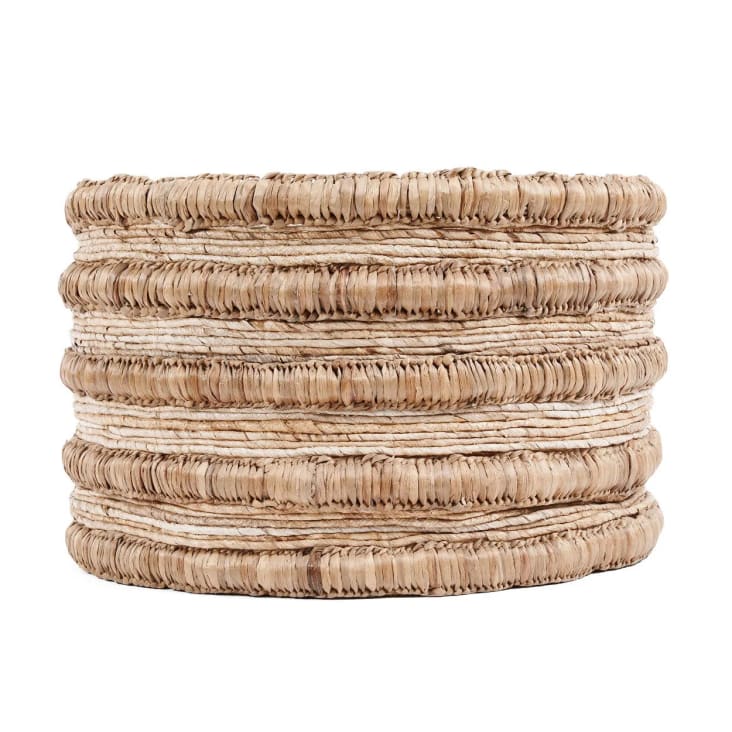 Cesta de hoja de plátano natural h36 2025_summer | Maisons du Monde