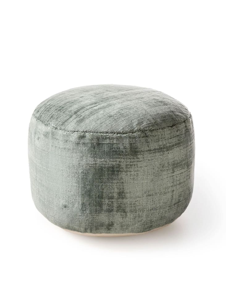 Pouf vert clair 55x55x30 Nova | Maisons du Monde