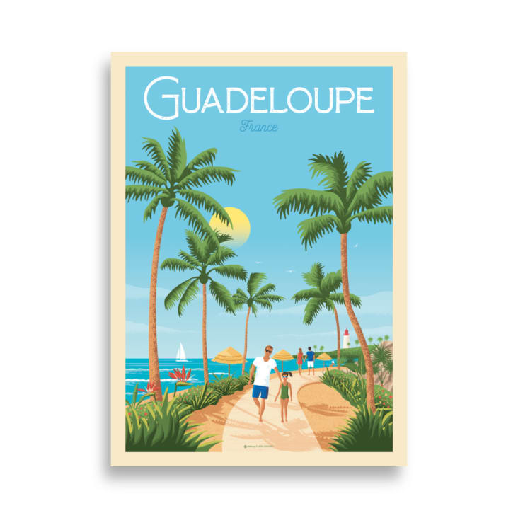 Affiche La Guadeloupe France - Les Antilles 30x40 cm | Maisons du Monde