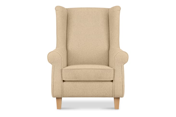 Ohrensessel Massivholzbeine buche, creme MILES | Maisons du Monde