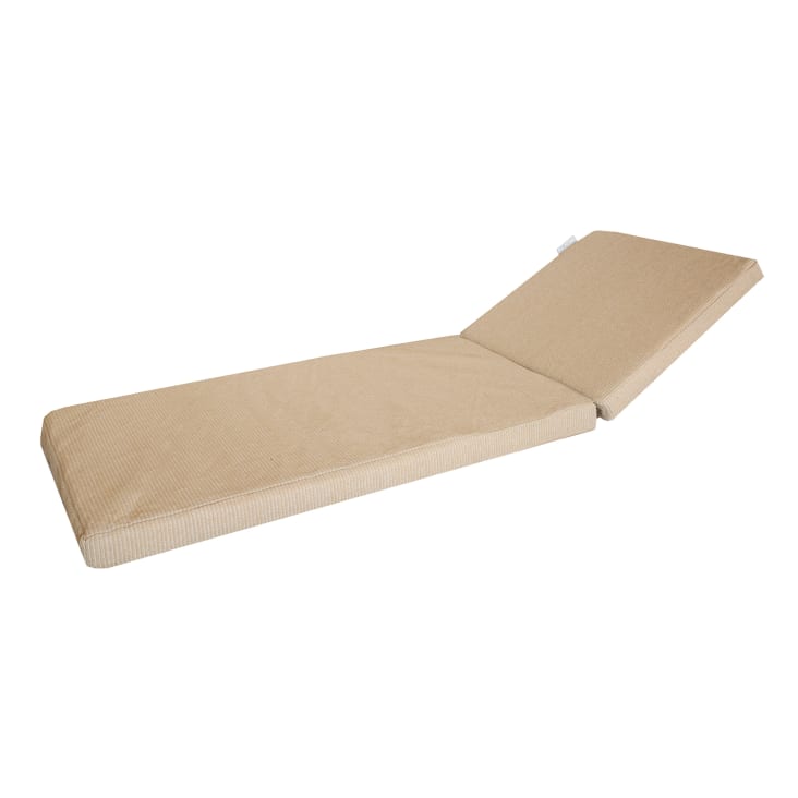 Matelas extérieur pour transat - déhoussable en tissu effet raphia ...
