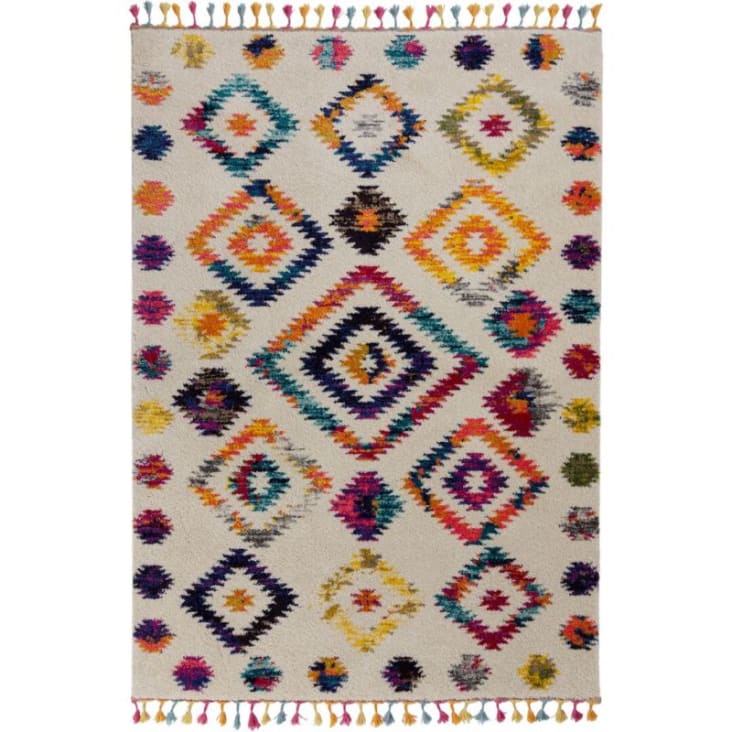 Tapis coloré motifs berbères 200 x 290 Bohemia | Maisons du Monde