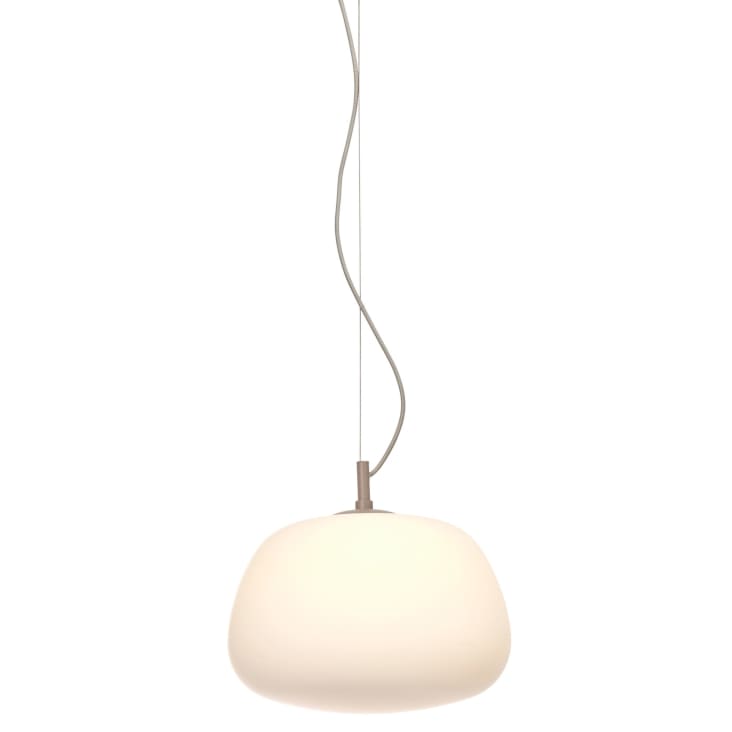 Suspension verre blanc 34.2x34.2x30cm Sapporo | Maisons du Monde