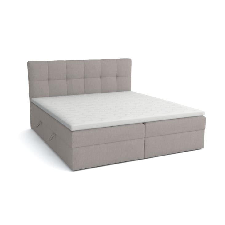 Boxspringbett Doppelbett Grau 140x200 CORINO | Maisons du Monde