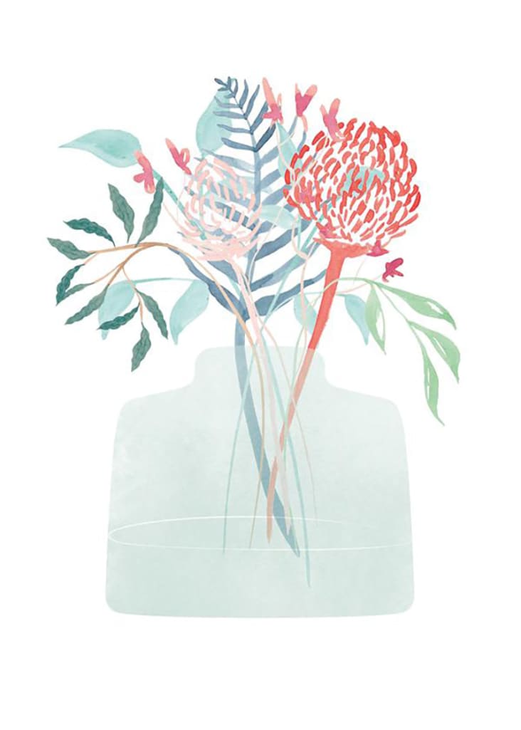 Poster Flower bouquet No.2 20x30cm KRUTH DESIGN | Maisons du Monde