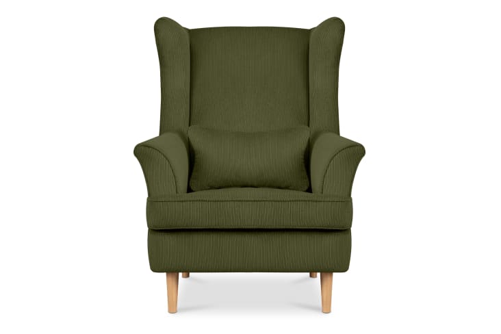 Klassischer Ohrensessel, grün STRALIS | Maisons du Monde