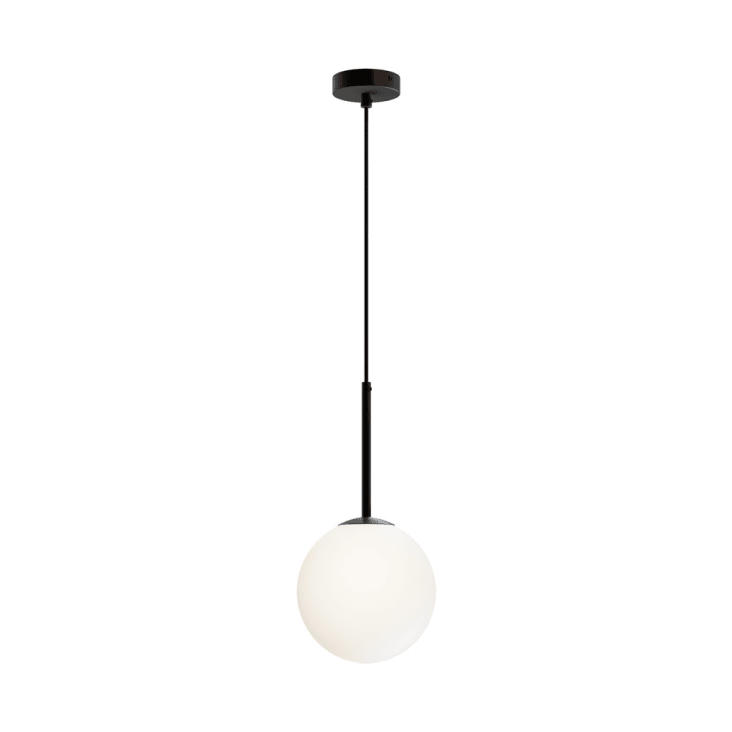 Lampadario Minimal Basic Form Grande In Metallo Nero 1 Luce E Diffusor ...