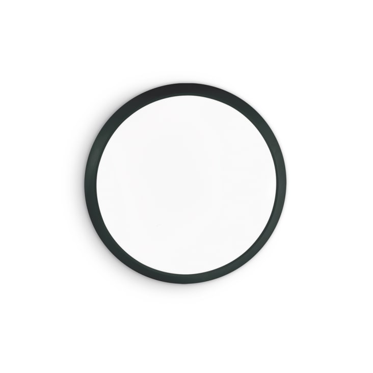 Plafoniera Moderna Gemma Materie Plastiche Nero Led 24W 3000K Luce Cal ...