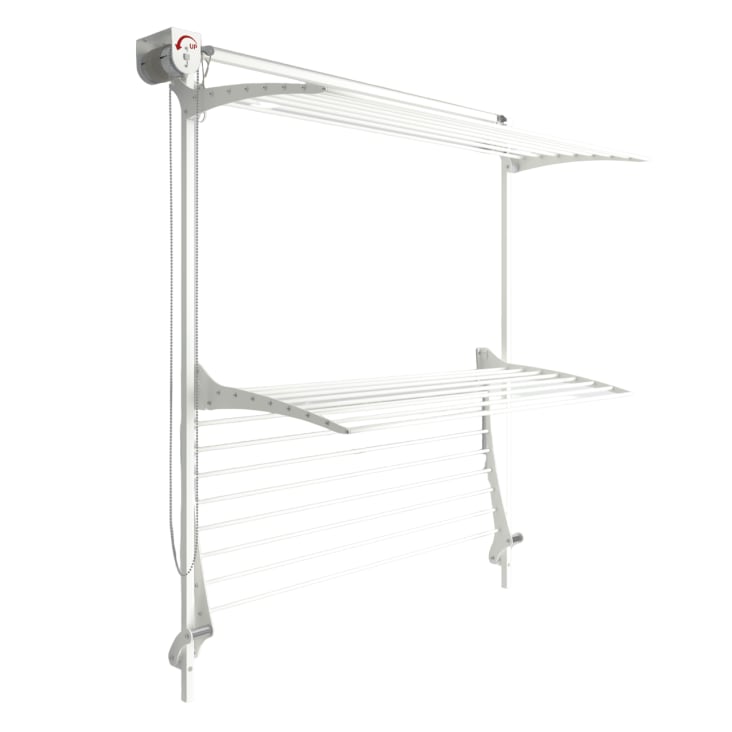 Stendino da parete, saliscendi a torre bianco 152x52x137 cm FOXYDRY ...