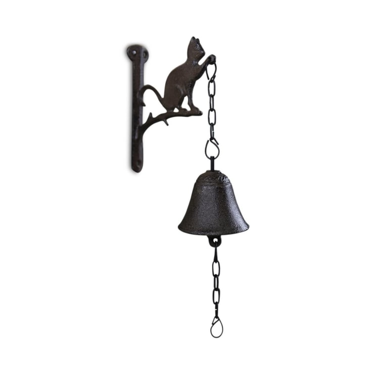 Cloche chat fonte marron | Maisons du Monde