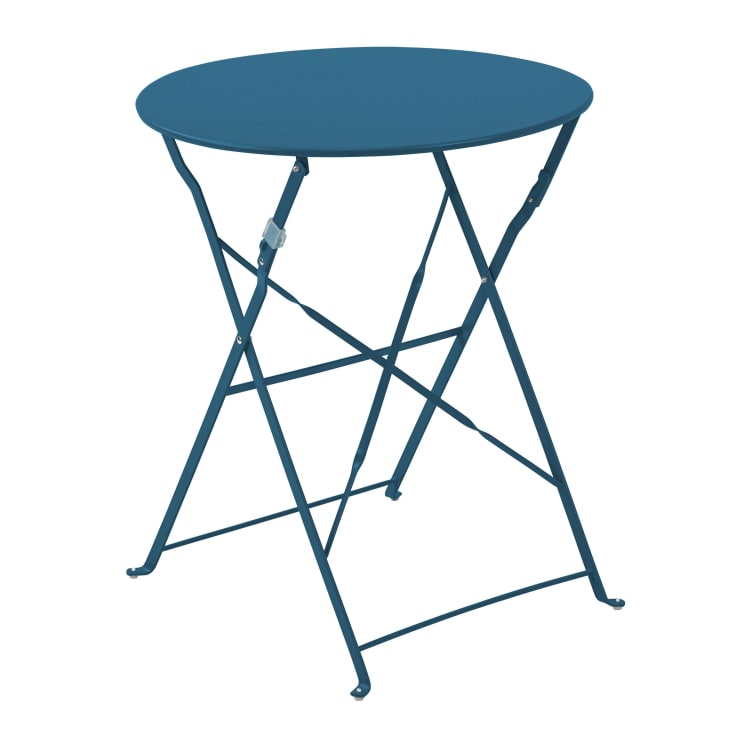 Table pliante en acier bleu pacific Annecy | Maisons du Monde