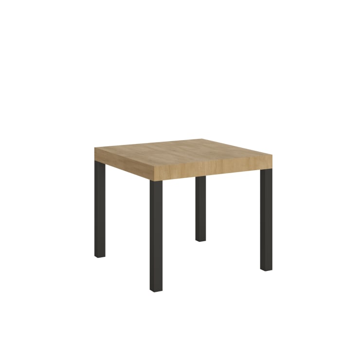 Table extensible 90x90/246 cm effet bois chêne nature Everyday ...