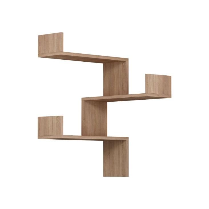 Mensole ad angolo a 3 ripiani H90 cm - Effetto Quercia Luska | Maisons ...