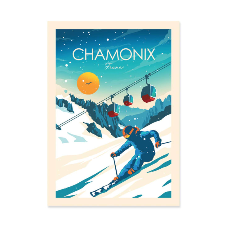 Affiche 30x40 cm - Chamonix - Studio Inception Studio inception ...