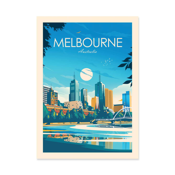 Affiche 30x40 cm - Melbourne - Studio Inception Studio inception ...
