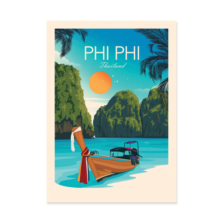 Affiche 30x40 cm - Phi Phi Thailand - Studio Inception Studio inception | Maisons du Monde