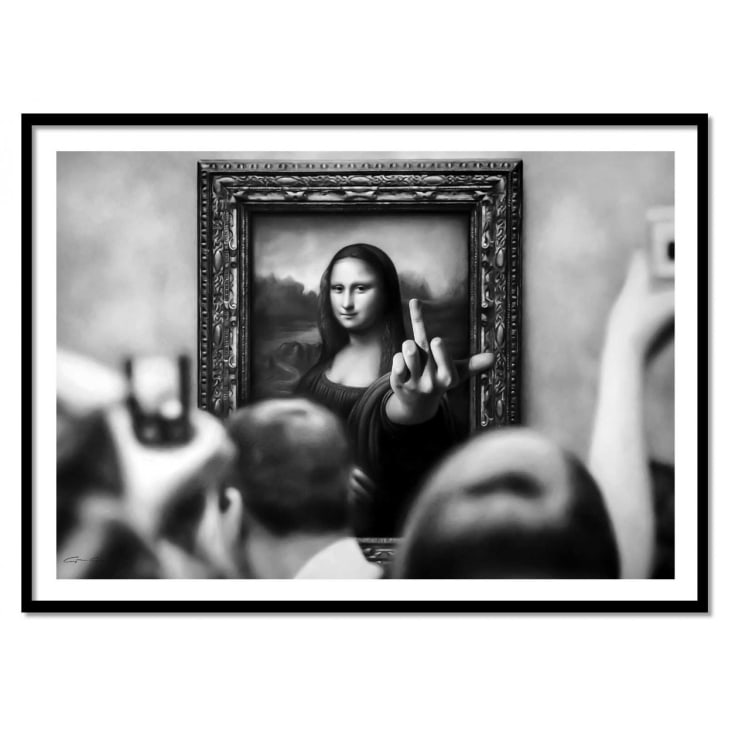 Affiche 30x40 cm et cadre noir - Mona Fed up - Alexandre Granger ...