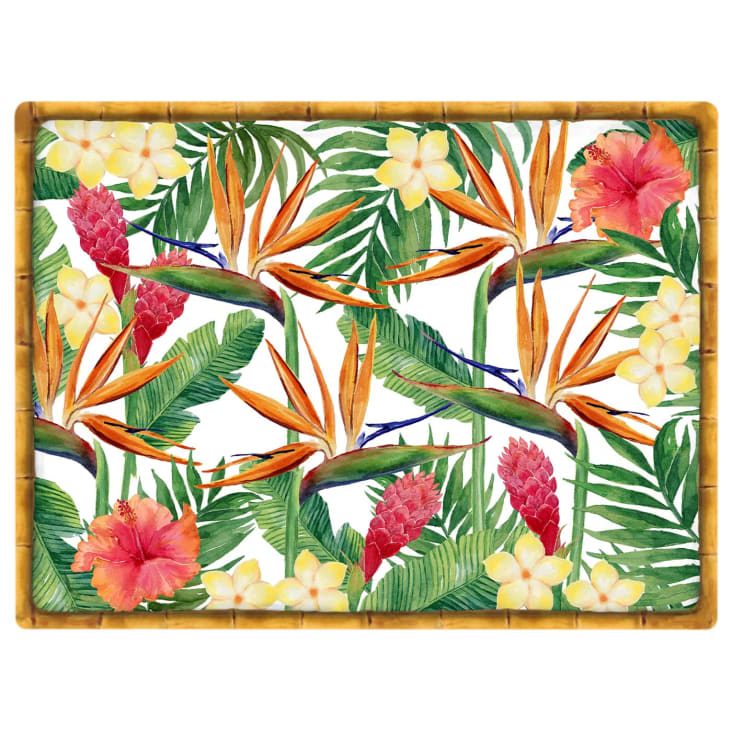 Set de table rectangulaire (40 x 30 cm) lot de 6 - Fleurs Exotiques ...