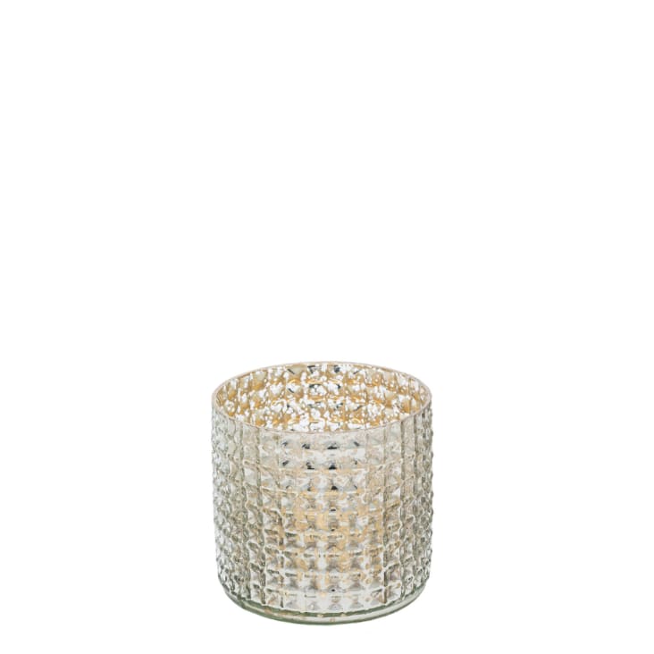 Dekoratives Windlicht aus Glas H13, Silber Midas | Maisons du Monde