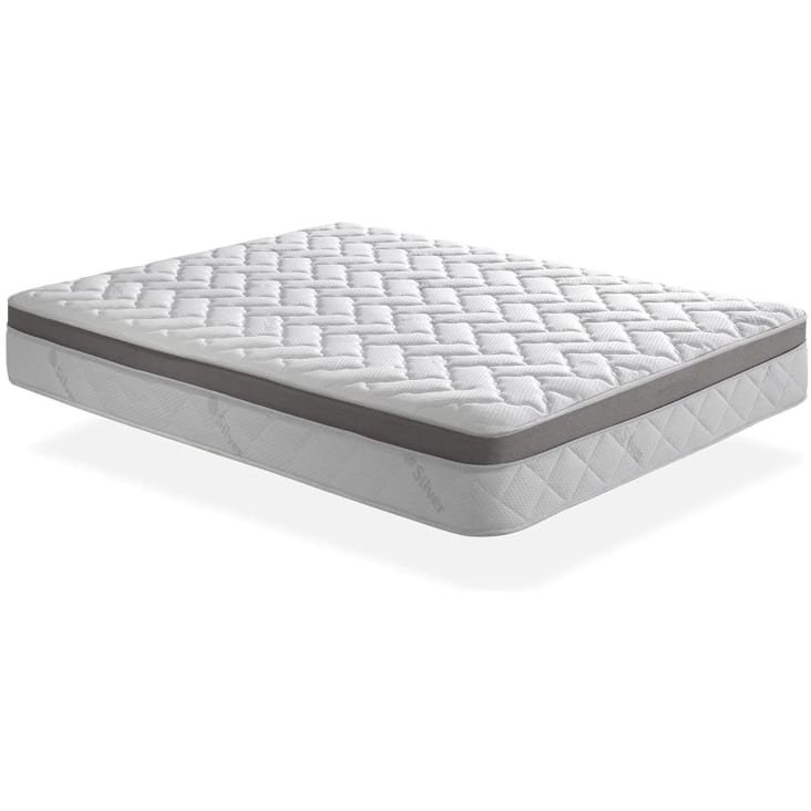 Colchón viscoelástico con hilo de plata | altura 25 cm Visco premium ...