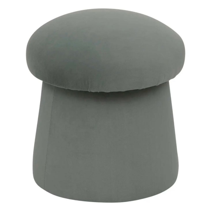 Puf poliéster gris 40x37x37cm Enoki | Maisons du Monde