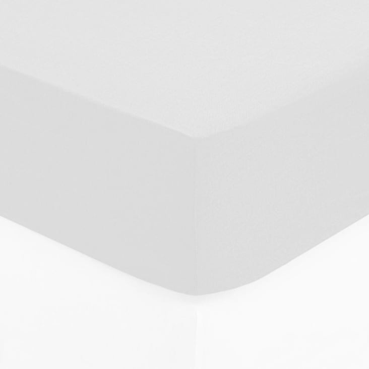 Sabana bajera algodón blanco 90x190cm Riley | Maisons du Monde
