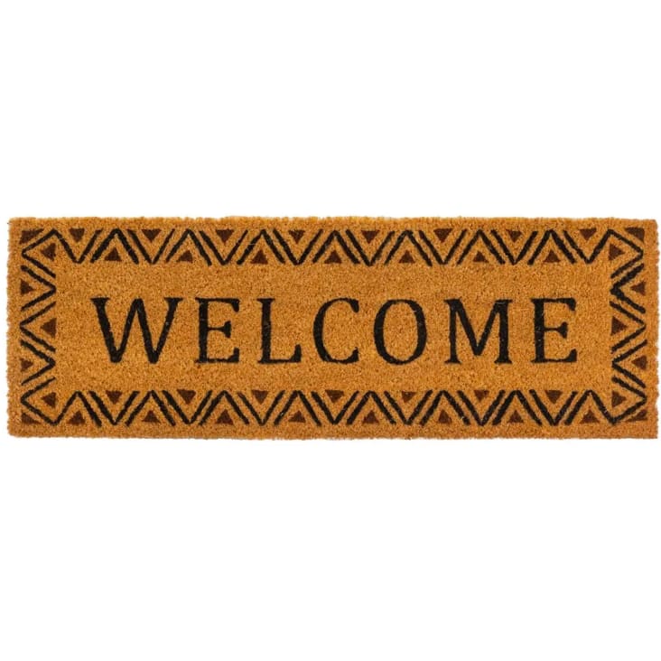 Paillasson coco long étroit welcome 75x25x1.5cm | Maisons du Monde