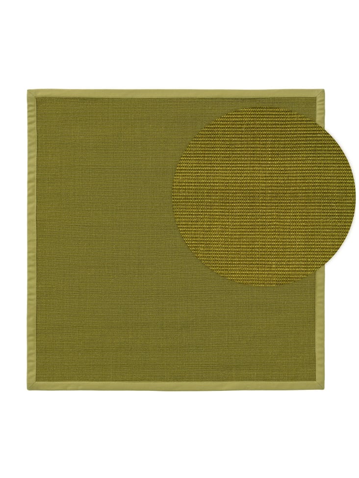 Tappeto sisal verde 150x150 Sana | Maisons du Monde