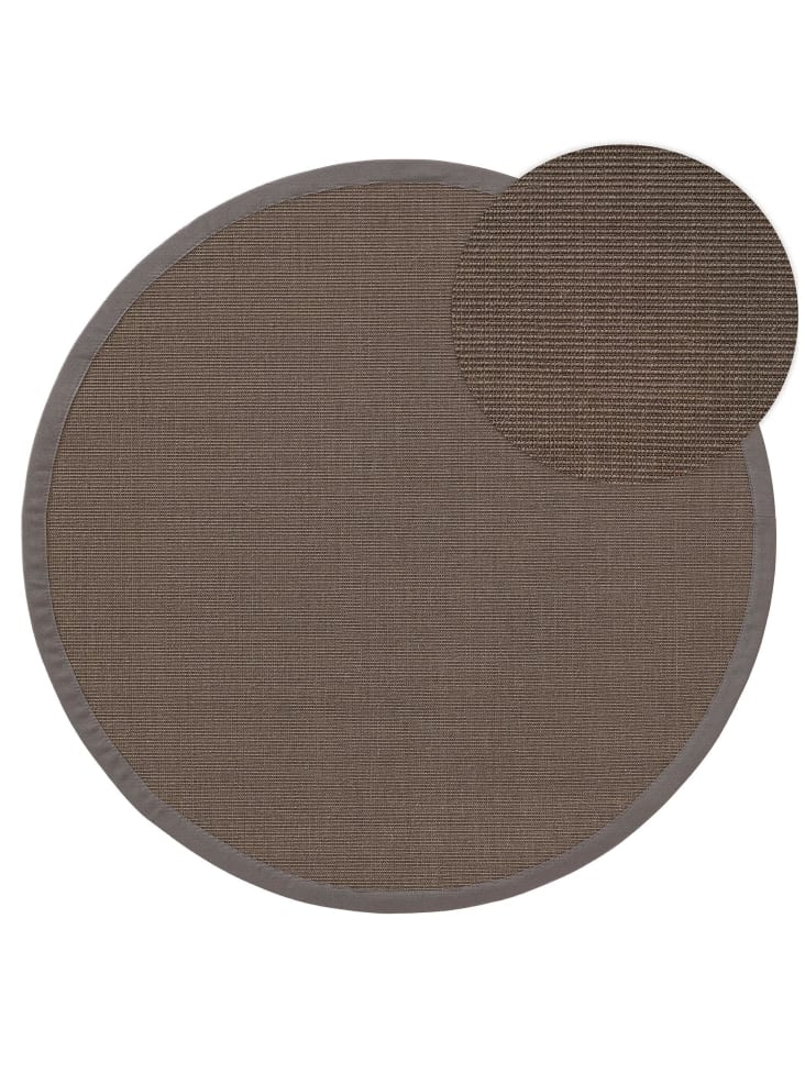 Tapis sisal gris D 250 rond Sana | Maisons du Monde