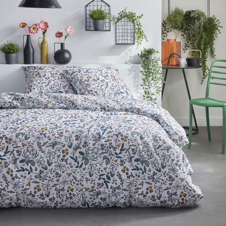 Parure de lit imprimé Floral coton 220x240 cm Sunshine julia | Maisons du Monde