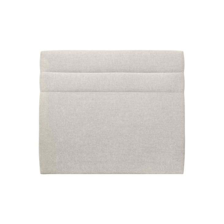 Cabecero 180 cm lines - tela natté beige claro | Maisons du Monde