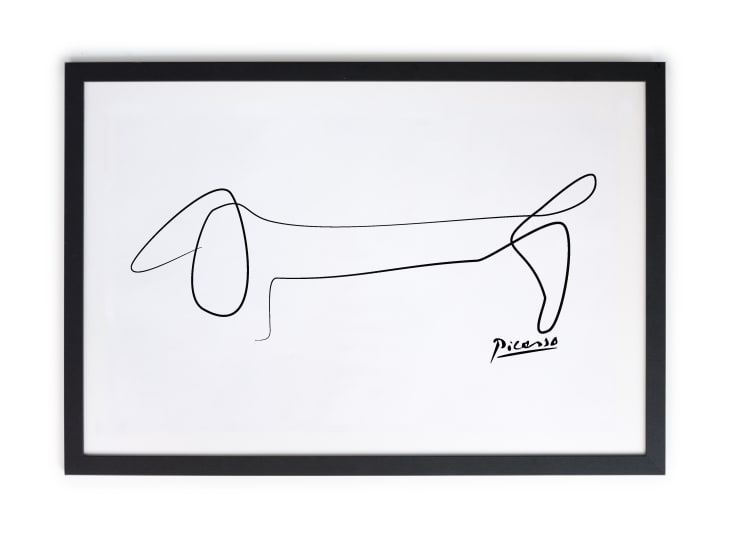 Cuadro con marco negro 40x30 dibujo de picasso Moldura negra | Maisons ...
