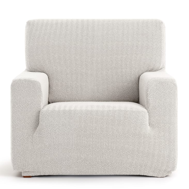 Funda de sillón bielástica crudo 80 - 130 cm Eysa | Maisons du Monde