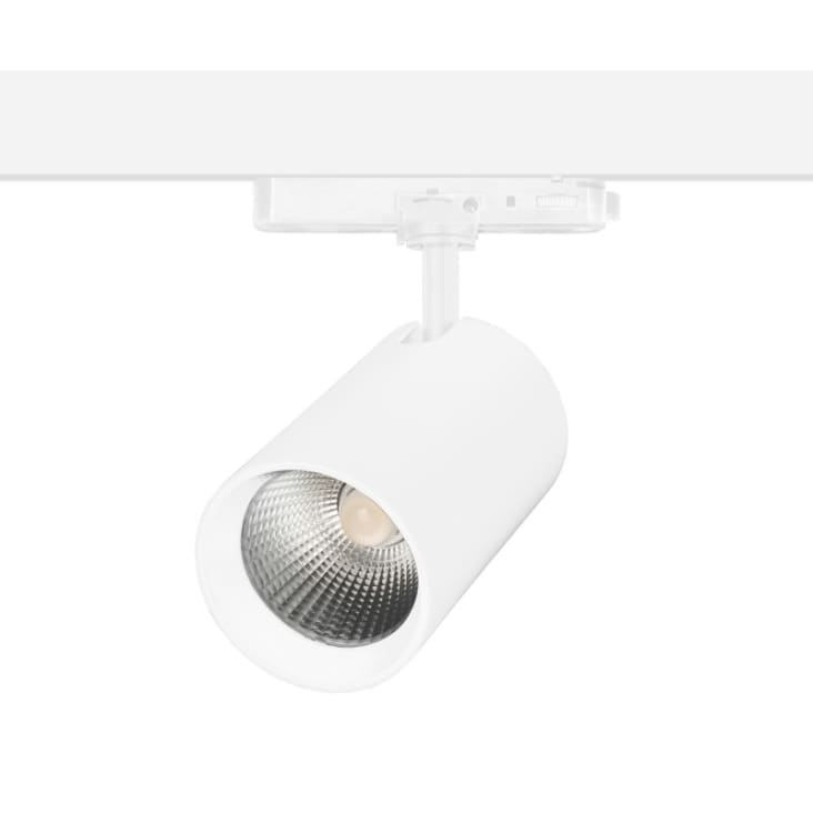 Proyector orientable de carril led 24.6w 3000k blanco cálido TENT ...