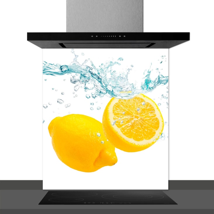 Fond de hotte decorative, citron jaune jaune 60x70 cm | Maisons du Monde